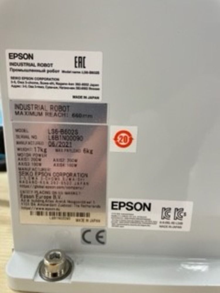 Used Epson 2021 Epson Ls6-b602s Robot W/ Controller | HGR Industrial...