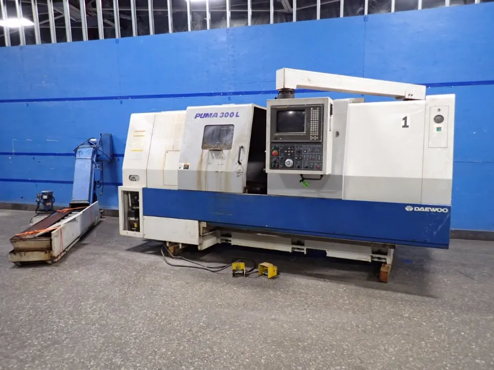 Used Daewoo 1999 Daewoo Puma 300l CNC Lathe | HGR Industrial Surplus