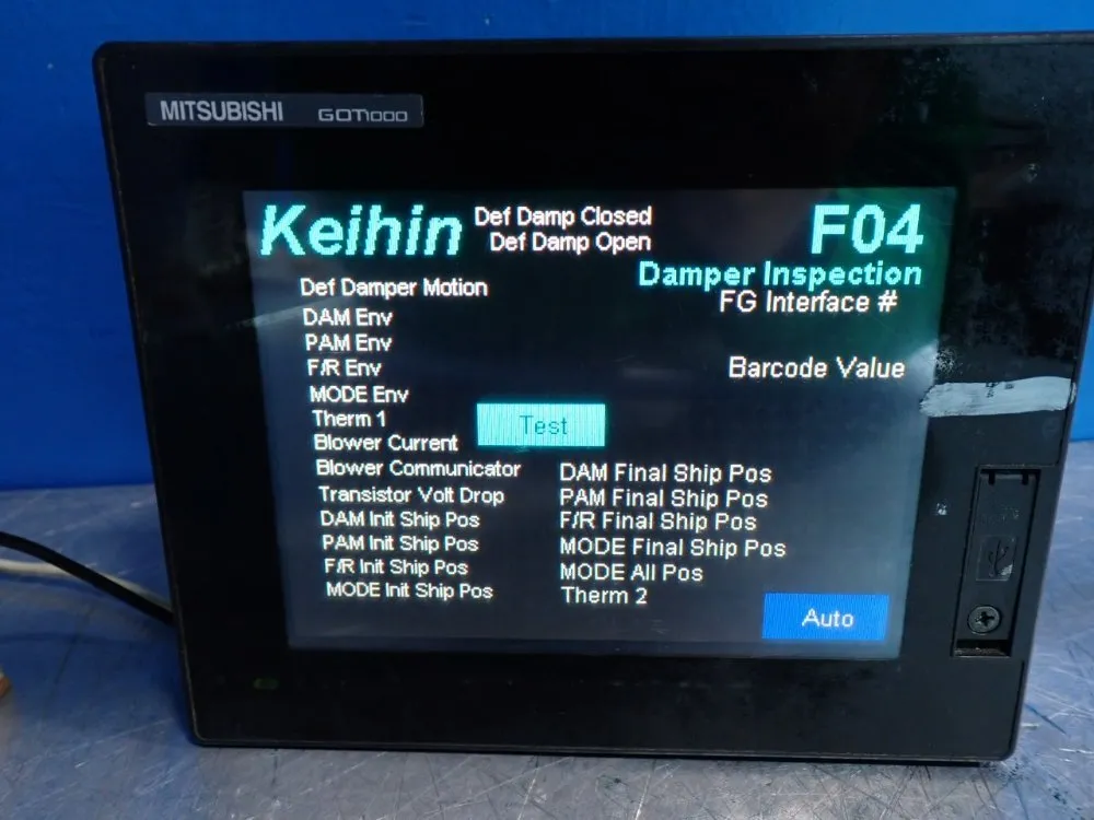 Mitsubishi Electric Got1000 Graphic Hmi Touch Panel - Gt1455-qtbde...