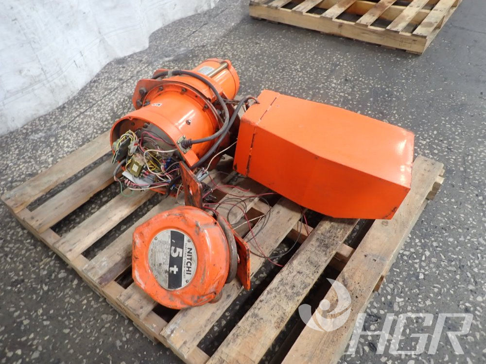 Used Nitchi Nitchi Mh-5d Electric Chain Hoist | HGR Industrial Surplus Used Nitchi Nitchi Mh-5d Electric Chain Hoist | HGR Industrial Surplus