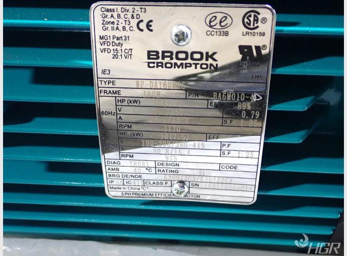 Used Brook Crompton Motor | HGR Industrial Surplus