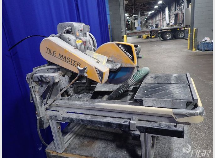 Used Felker Tile Saw HGR Industrial Surplus