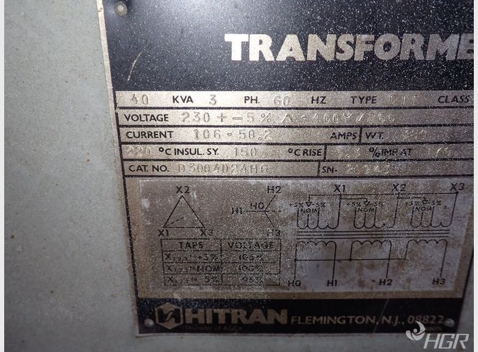 Used Hitran Transformer | HGR Industrial Surplus