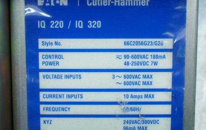 Cutler-hammer Panel Meter Display Unit. - 66c2056g23/g26 | HGR*24